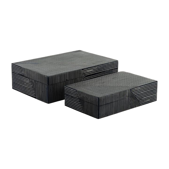 Pinstripe Storage Boxes – Mix Home Mercantile